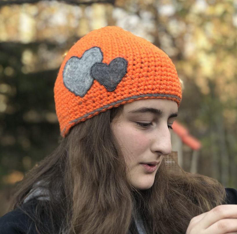Orange reflective hat - Beezoo by Kate