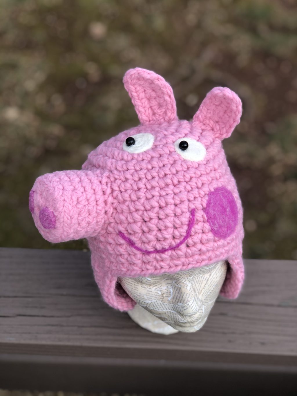 Pig character hat - Beezoo by Kate